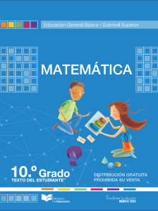 Obtén el Libro de Matemáticas para estudiantes de décimo grado